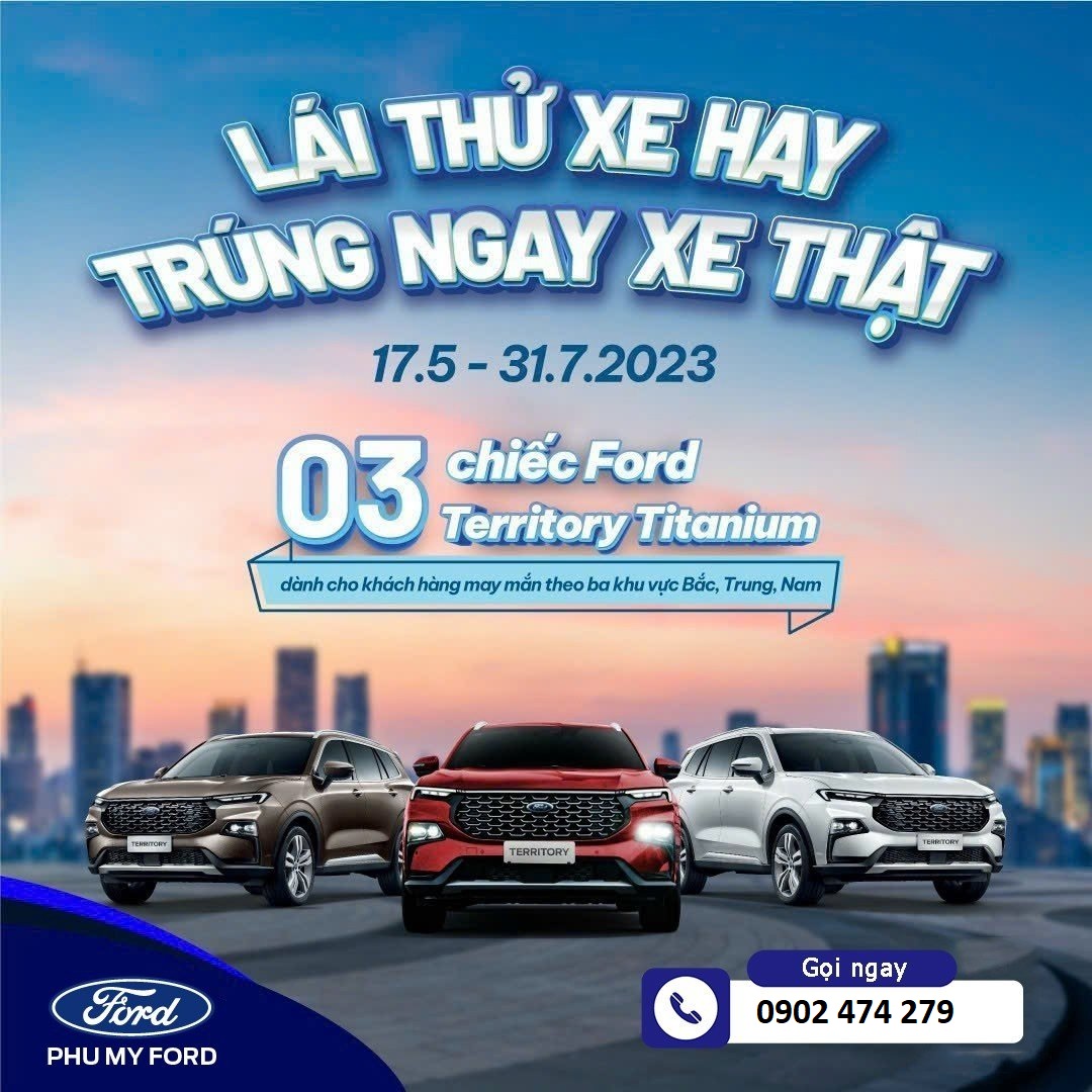 Giá lăn bánh Ford Territory 2023 - Ưu đãi kép thuế trước bạ
